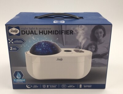 Sealy Dual Spray Humidifier With Night Light & Projector Sealed NIB | eBay