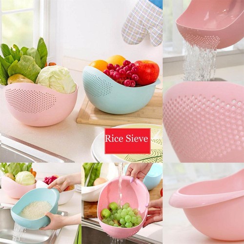 Strainer Kitchen Tools Rice Washing Filter Colander Rice Sieve Drain ...