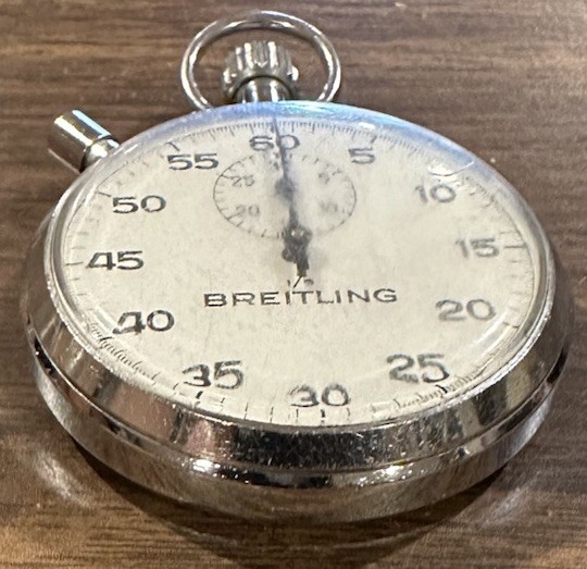 Vintage Breitling 1/5 Stopwatch Switzerland ~ WORKS Great! | eBay