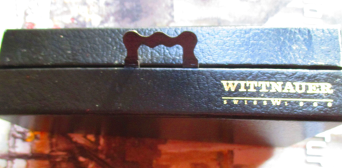 STUNS! WITTNAUER GUITAR SHAPED GENTS QTZ. WATCH.AMAZING CASE/DIAL.ORIG ...