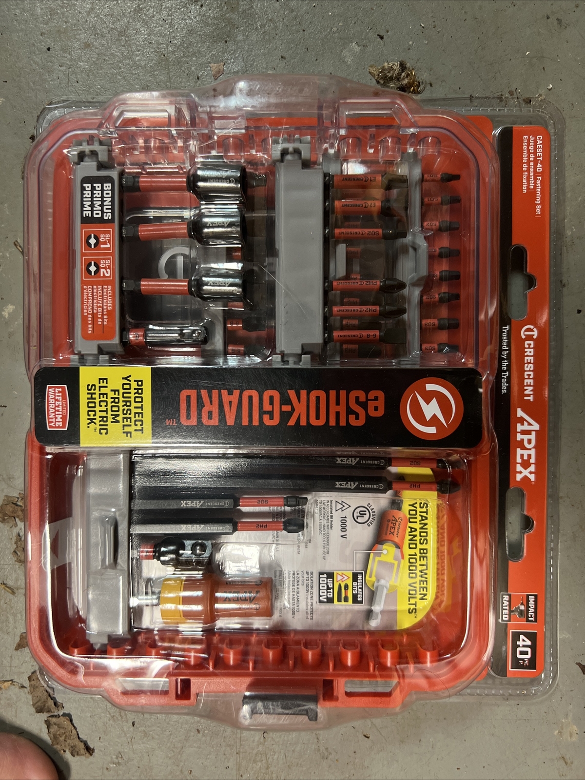 Crescent Apex Eshok-Guard Alphacase Bit Set 40 Pc | eBay