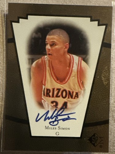 Miles Simon Arizona Basketball Upperdeck Sp Autograph Rookie Card 1999 ...
