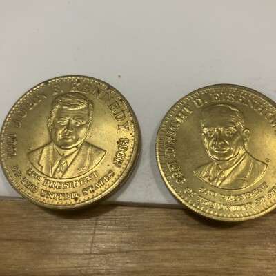 Sunoco presidential commemorative coin set . 10 presidents in ...