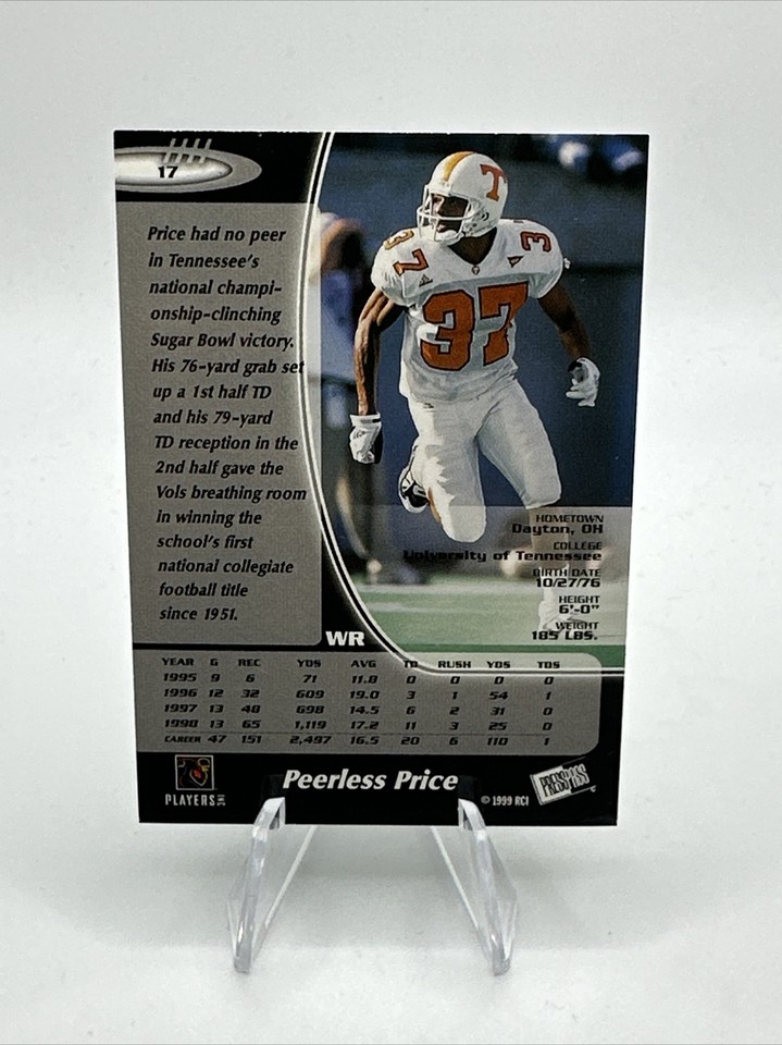 1999 Press Pass Peerless Price #17 | eBay