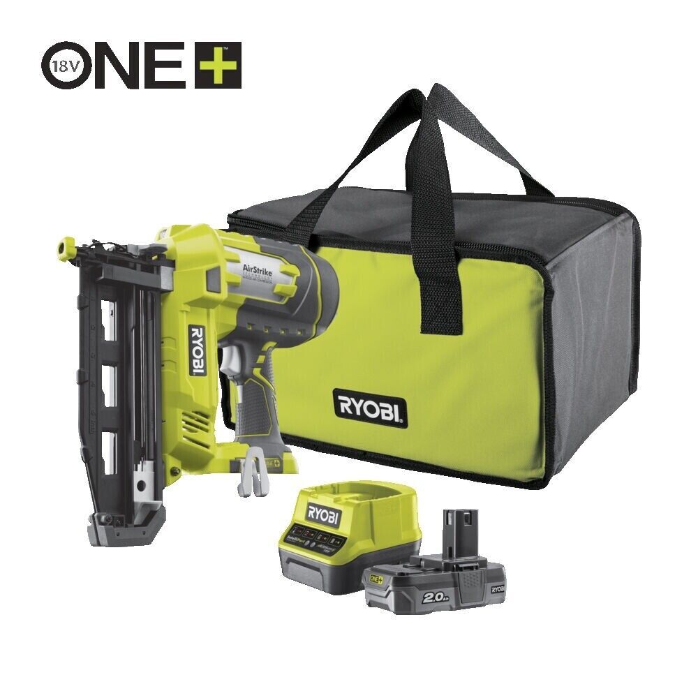 Ryobi ONE+ R18N16G-120S 18V 16GA Nailer Kit - Black/Green for sale ...