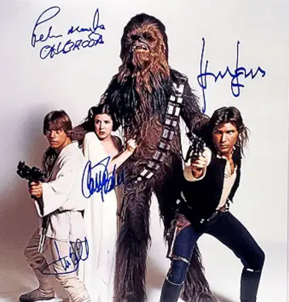Harrison Ford, Star Wars Signed Original Cast, Pointing The Gun.PNG ...