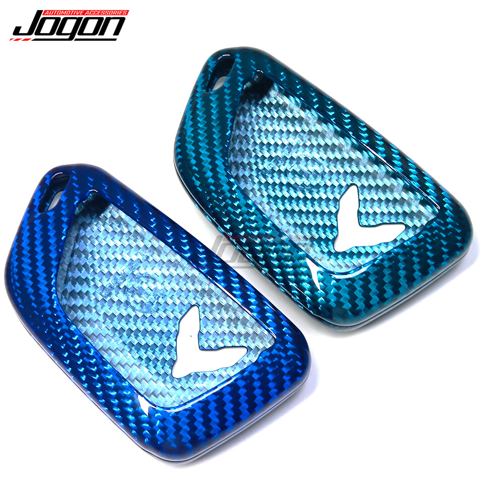 Blue Carbon Remote Key Fob Cover Trim For Corvette C8 Stingray Z51 Z06 ...