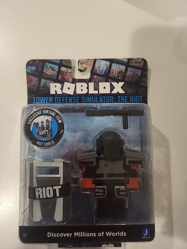 Roblox TOWER DEFENSE SIMULATOR: THE RIOT Action Figure Toy + Virtual ...