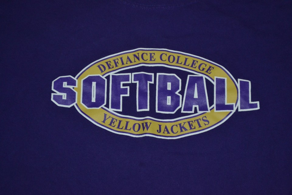 Defiance College Yellow Jackets Softball Long Sleeve T Shirt Medium ...