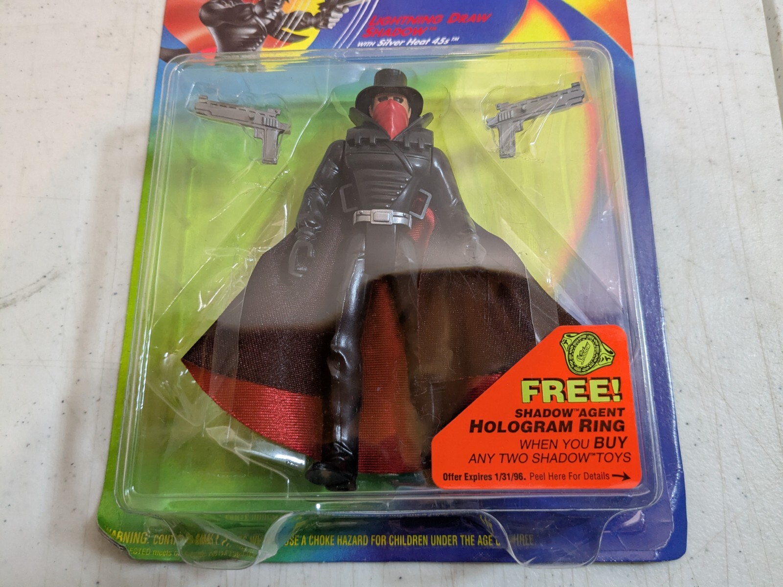 Kenner - The Shadow Action Figure - Lightning Draw Shadow - New in Box ...