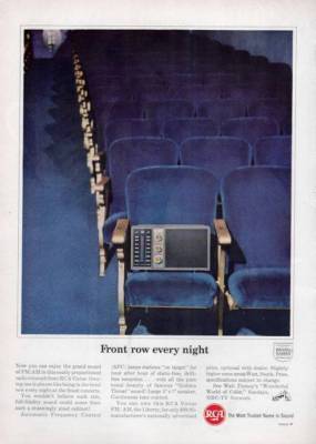 1963 RCA PRINT AD features FM/AM Portable Radio Great Vintage Decor ...