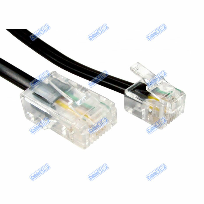 RJ11 to RJ45 CABLE ROUTER to ADSL 1m, 2m, 3m, 5m, 10m, 15m, 20m ...