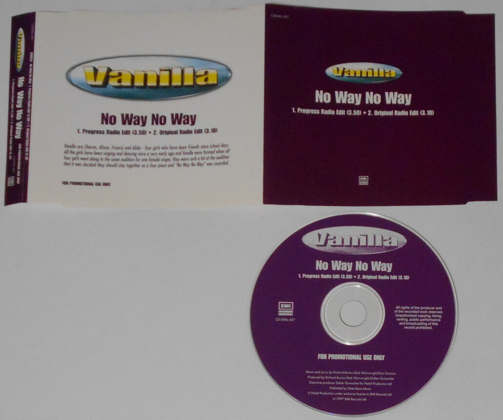 Vanilla - No Way No Way - U.K promo cd | eBay