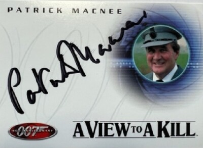 Patrick Macnee Autograph A24 from James Bond 40th Anniversary by ...