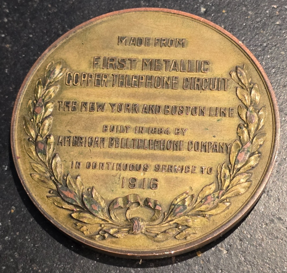 Vintage 1916 Commemorative Medal/Paperweight, Telephone Pioneers of ...