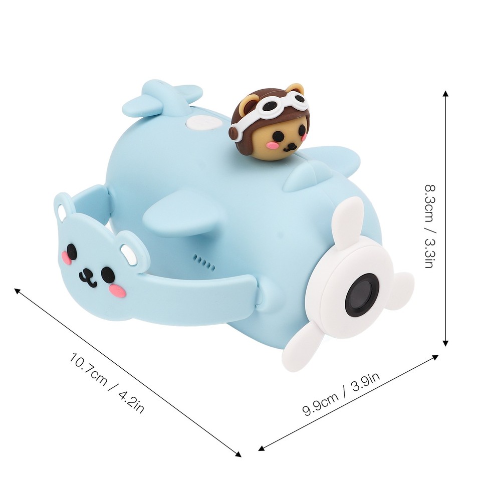 Kids Camera Cartoon Bear Blue Handheld DV 50 Million Dual Camera 1080P ...