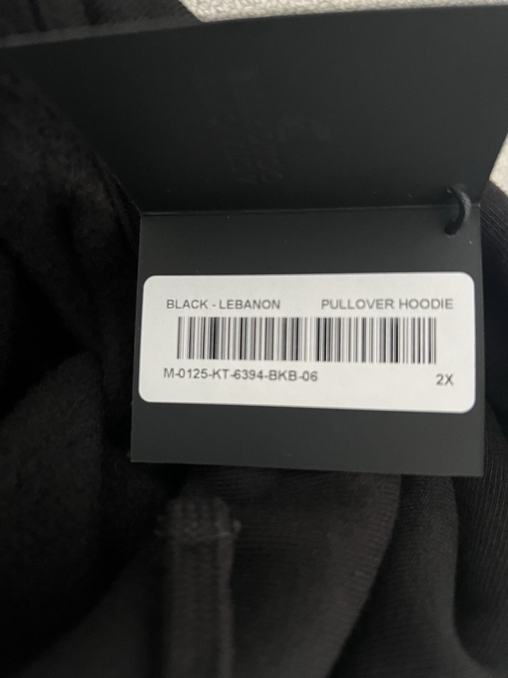 OVO LEBANON COLLAB DRAKE BLACK HOODIE 100% AUTHENTIC CEDAR OF LEBANON ...