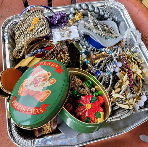 Junk Drawer Lot Vintage Jewelry+ Miscellaneous Estate Find Untested ...