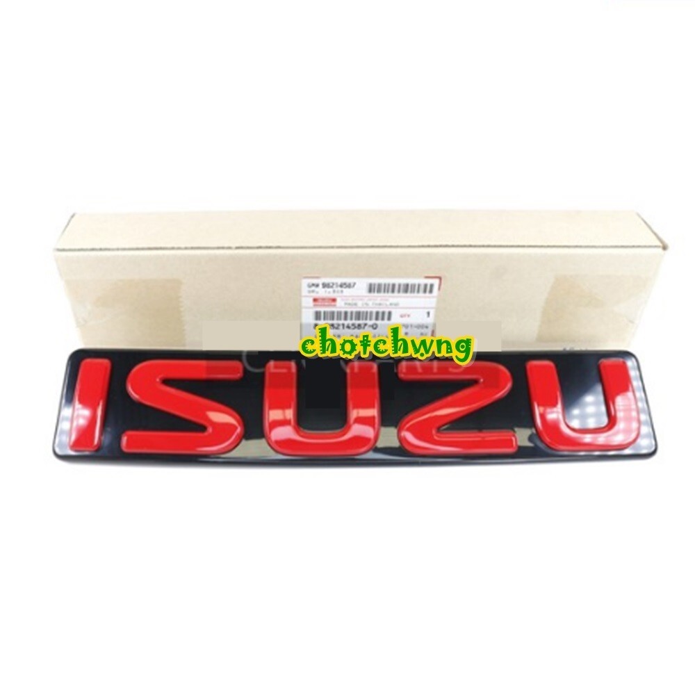 Emblem Red Grille ISUZU MU-X MUX 11-20 D-MAX 2012-19 Logo Badges Front ...