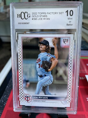 2022 Topps Factory Set Joe Ryan Gold Star Parallel #390 RC Twins BCCG ...