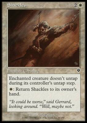 Heavy Play, English MTG Regular Shackles Invasion Magic the Gathering ...