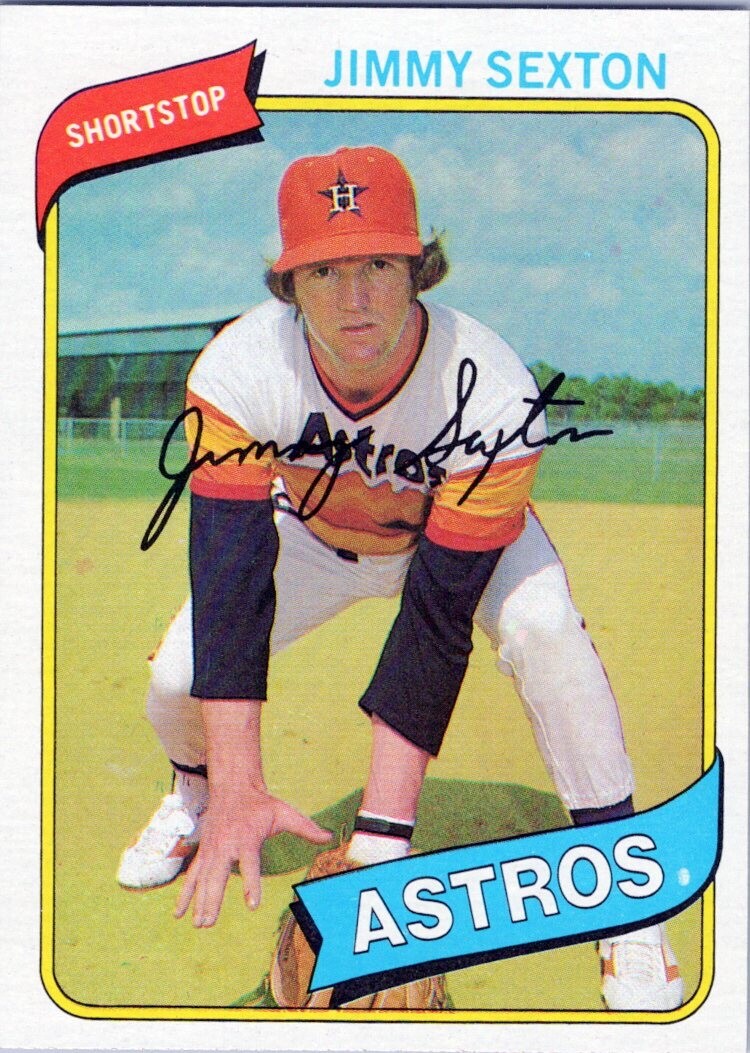 1980 Topps #11 Jimmy Sexton Houston Astros NM | eBay