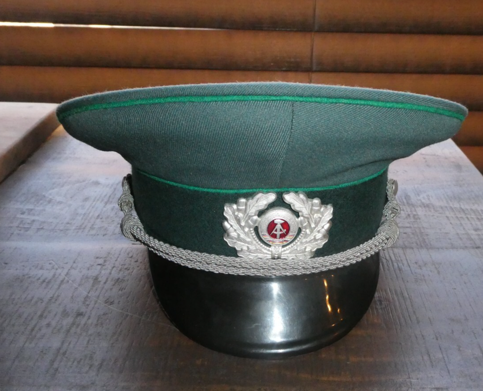 Vintage East German Army NVA Enlisted Officer Military Hat Cap / Cover ...