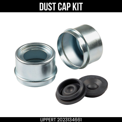 Lippert Dust Cap Kit, 2K-3.5K Axle Hubs, 1.988 Inch Diameter, Heavy ...