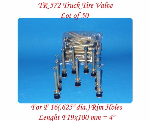50 Kits TR572 Truck Tire Valve Stem Wheels 22.5 /24.5 For Rim Φ.625 ...