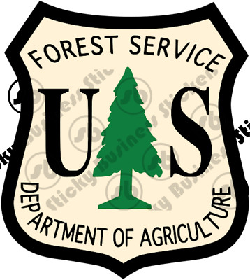 US Forest Service USDA Patch Sticker National Park Service 3 Tan Inch ...