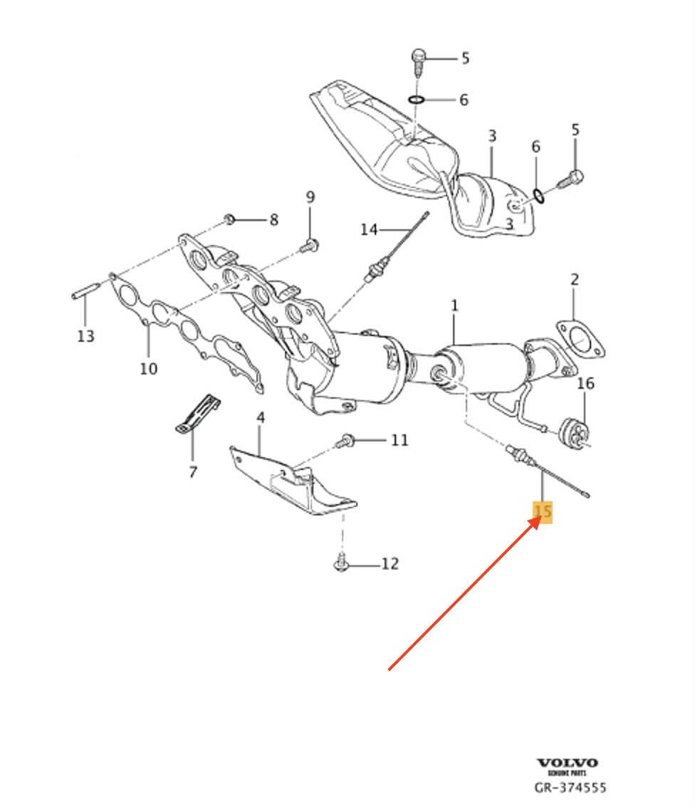 VOLVO C30 Lambda Sensor Rear 30650780 NEW GENUINE | eBay UK