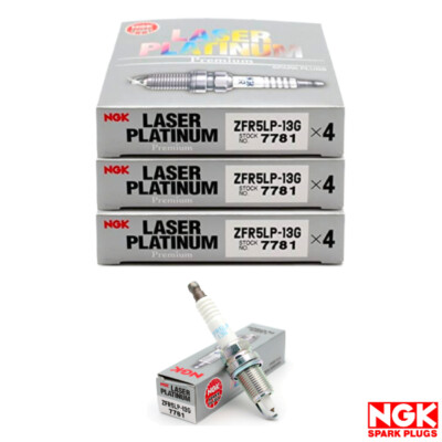 New Set of 12 NGK Laser Platinum Spark Plug ZFR5LP13G/7781 for Chrysler ...