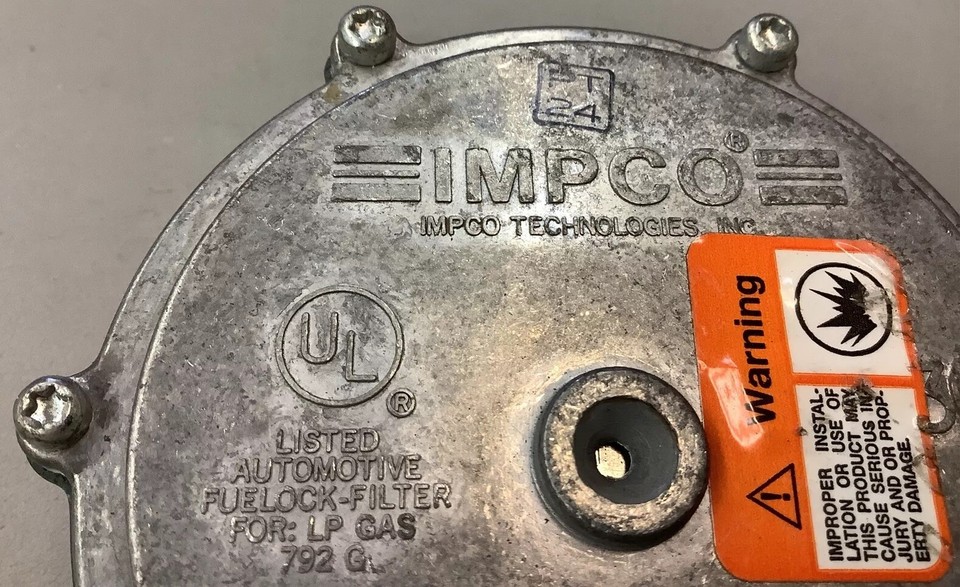 Impco VFF30 LP Natural Gas Vacuum Fuel Lockoff Filter for Forklifts ...