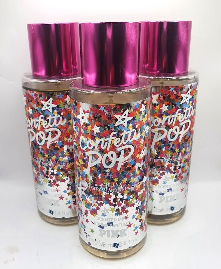 VICTORIA'S SECRET PINK CONFETTI POP BODY MIST 8.4 FL OZ LMTED EDITION ...