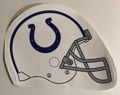 Indianapolis Colts Helmet Logo fathead decal 13”x10” NFL Wall Graphics ...