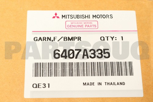 6407A335 Genuine Mitsubishi GARNISH,FR BUMPER SI | eBay