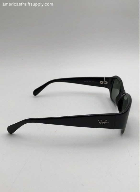 Vintage Y2K Ray-Ban RB 2116 Men's Sunglasses Black Rectangular Frame ...