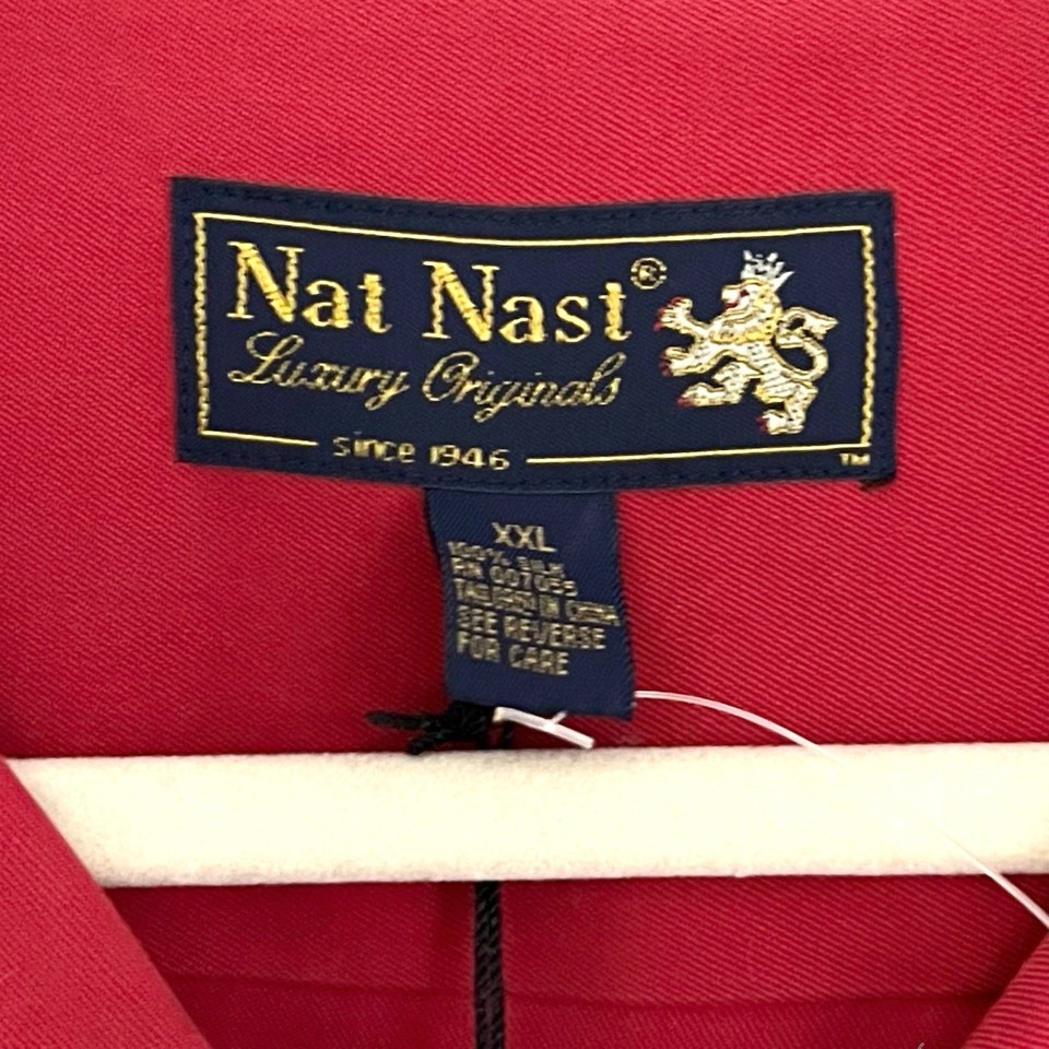 Nat Nast Silk Shirt Limited Edition Embroidered Sunday Afternoon Beer ...