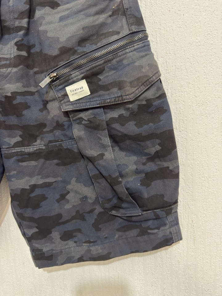 Firetrap Men's Cargo Multi Colour Camouflage Shorts M | eBay UK