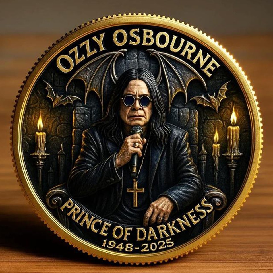 Ozzy Osbourne Farewell Commemorative Coin - Rock Legend Tribute ...