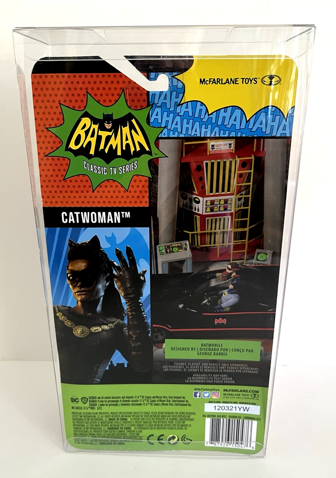 McFarlane Batman 1966 Classic TV 6" Eartha Kitt Catwoman w/Protective ...