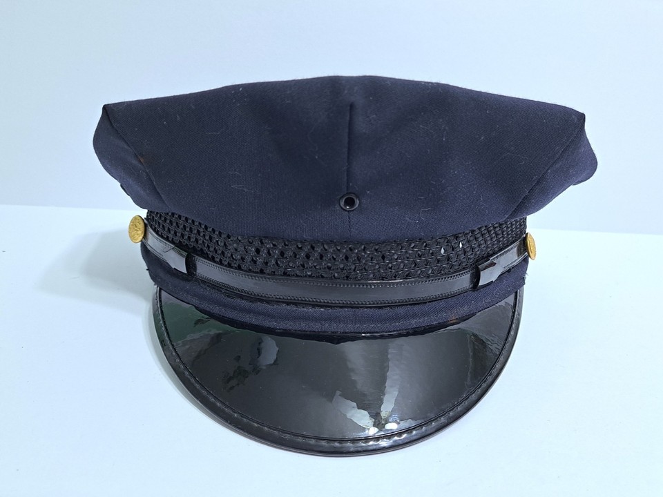 Police Hat Cap Captain Keystone Uniform 7 1/8 Vintage Officer | eBay