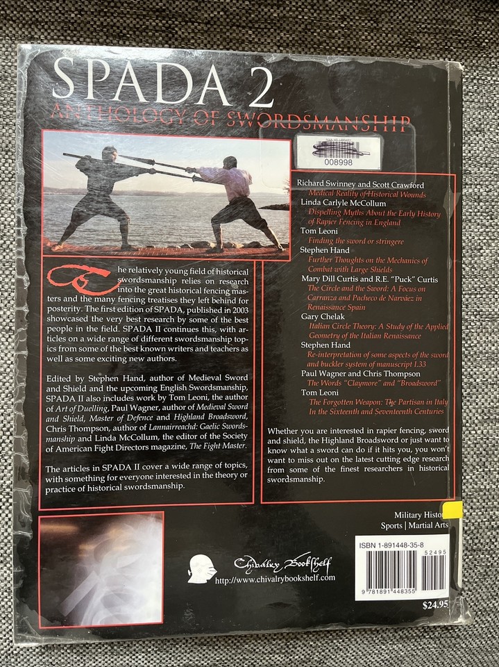 Spada: An Anthology of Swordsmanship - Stephen Hand - The Chivalry ...
