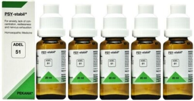 Pack of 5 ADEL 51 Psy-Stabil Drop For Anxiety, Lack Of Concentration 20 ...