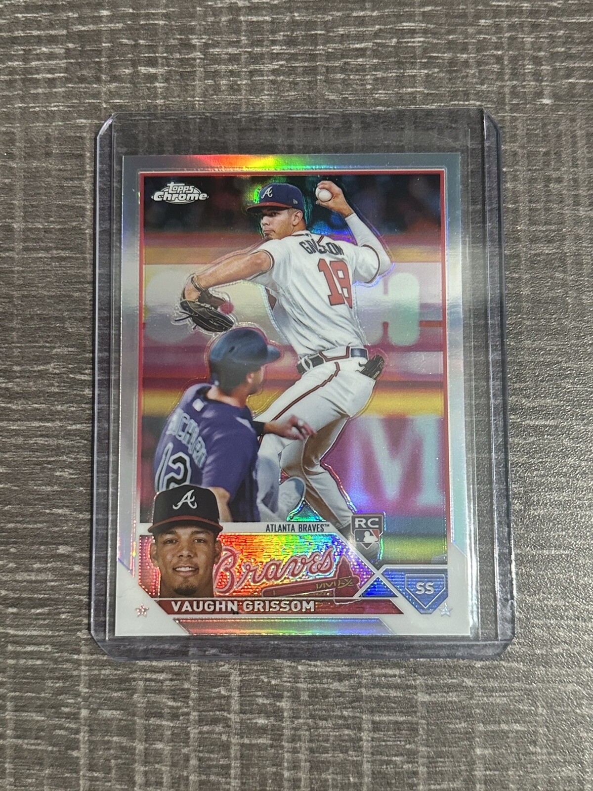 2023 Topps Chrome Refractor Rookie RC #48 Vaughn Grissom Atlanta Braves ...