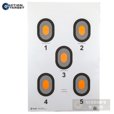 Action Target 5 Bull's-Eye TARGET 23"x35" 100-Pk 530-OC-100 FAST SHIP ...