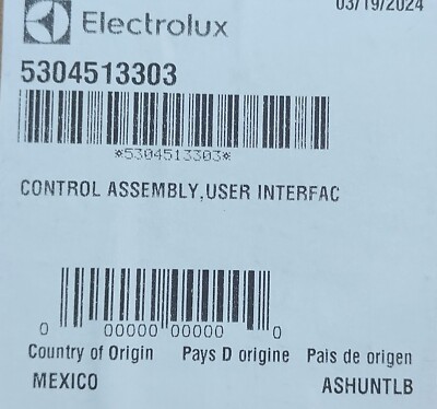 5304513303 OEM Frigidaire Refrigerator User Interface Assembly New | eBay