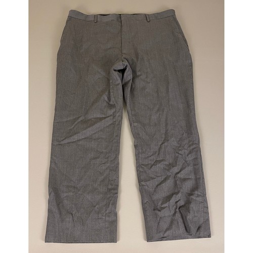 Kenneth Cole Awearness Wool Dress Pants Men's 40x30 Gray Unhemmed ...