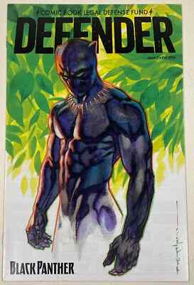 COMIC BOOK LEGAL DEFENSE FUND 7 BLACK PANTHER 1st 2016. NM (9.4) Unread ...