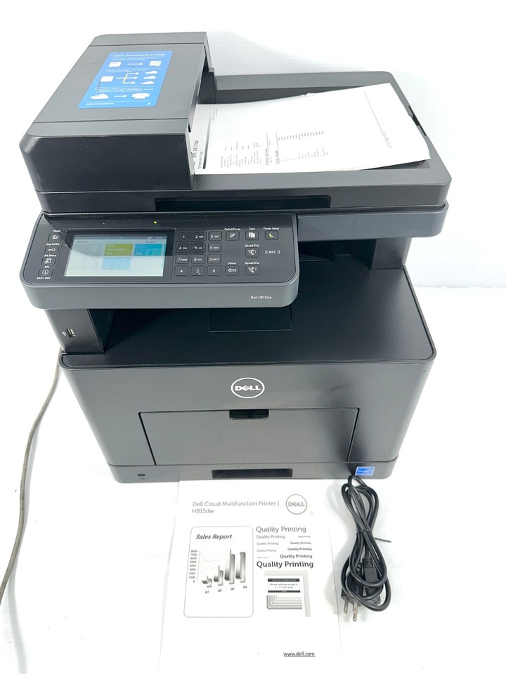 Dell H815DW Monochrome Laser Printer Use 13k Pg Ct MFP, Tested Video ...
